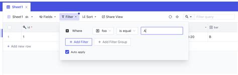 Column Operations NocoDB