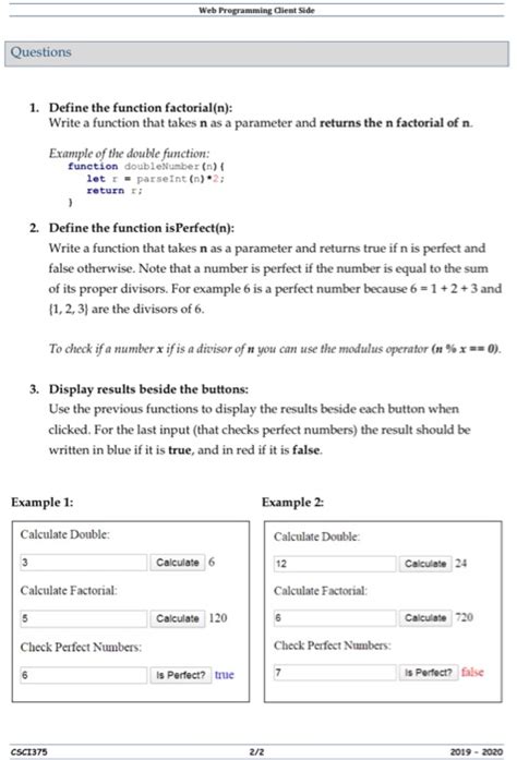 Solved Web Programming Client Side Test Problem Chegg