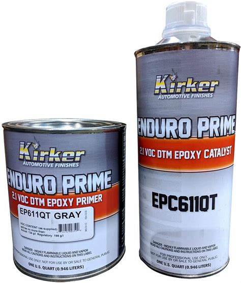 Custom Shop Gray Epoxy Primersealer 21 Voc 1 Quart Kit