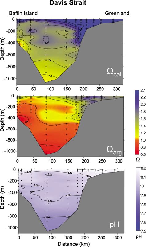 Saturation State For Seawater With Respect To Calcite W Cal And