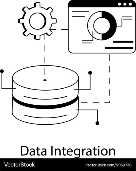 Data Integration Royalty Free Vector Image Vectorstock