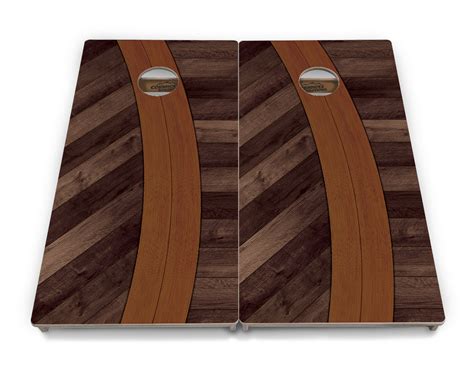 Curved Herringbone Cornhole Boards Professional Tournament Series