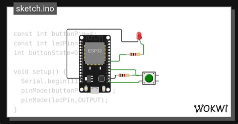 Push Button Wokwi Esp32 Stm32 Arduino Simulator Push Button Wokwi Esp32 Stm32 Arduino Simulator