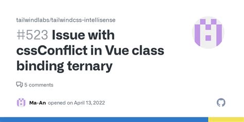 Issue With Cssconflict In Vue Class Binding Ternary · Issue 523