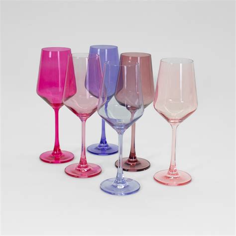 Red And Rose Ombre Collection Colored Wine Glasses Glasshauseco