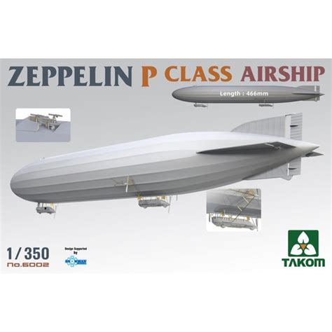 Takom Models 6002 1350 Zeppelin P Class Airship Metro Hobbies