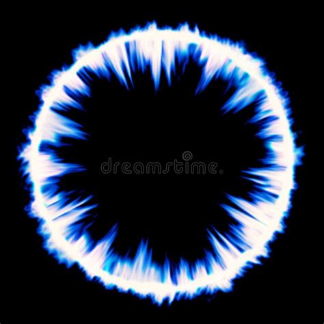 Cosmic Explosion Shockwave Blue Energy Texture Stock Illustration