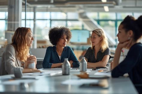 Premium Photo Women Engaged Candid Shot