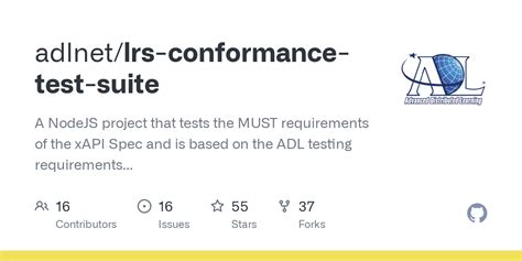 Github Adlnet Lrs Conformance Test Suite A Nodejs Project That Tests The Must Requirements Of