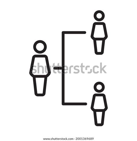 Structure Organization Icon Design Vector Template Stock Vector