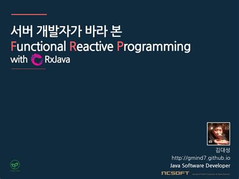 서버 개발자가 바라 본 Functional Reactive Programming With Rxjava Springcamp2015 Ppt