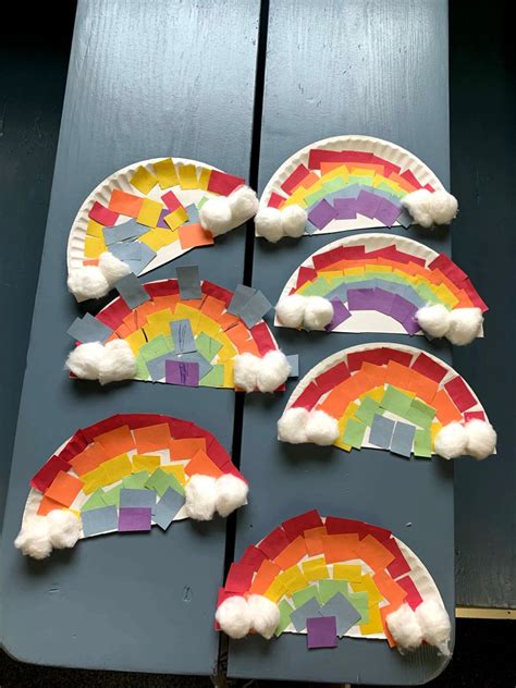 Rainbow Craft Rainbow Crafts Preschool Spring Arts And Crafts