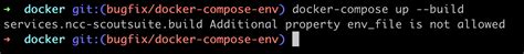 Docker Compose Additional Property Envfile Is Not Allowed · Issue 1406 · Nccgroup