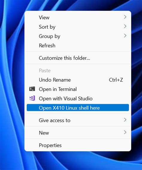 Opening A Genuine Linux Terminal Emulator Directly From File Explorer