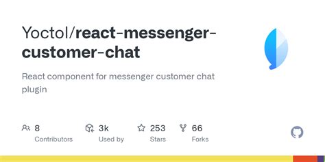 Github Yoctolreact Messenger Customer Chat React Component For