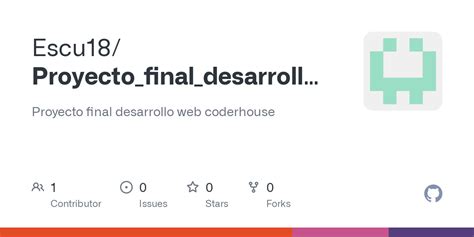 Github Escu18proyectofinaldesarrollowebescuderosantiago Proyecto Final Desarrollo Web