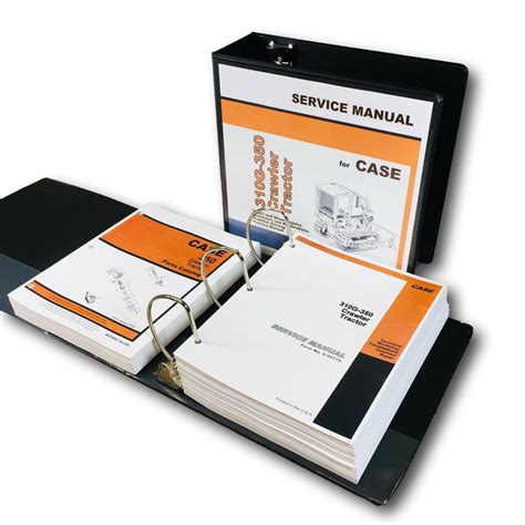 Case 350 Crawler Tractor Dozer Loader Service Manual Parts Catalog