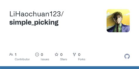Github Lihaochuan123simplepicking