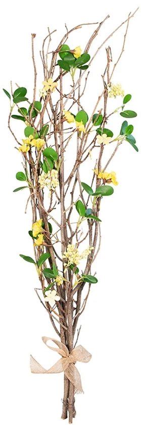 Annas Collection Kunst Paastak Met Bloemen 78 Cm Lente Paasdecoratie Bol