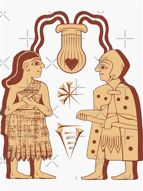 Sumerian Love You Sticker By Yousifaziz Redbubble