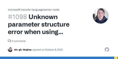 Unknown Parameter Structure Error When Using Requesttype In Vs Code