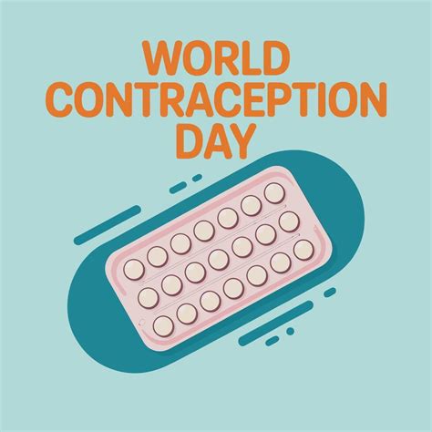 World Contraception Day With Birth Control Pills Illustration Artwork