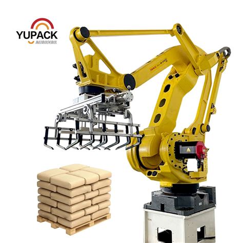Fanuc Robotic Bag Palletizer Tote Palletizer Sack Filling And Robot