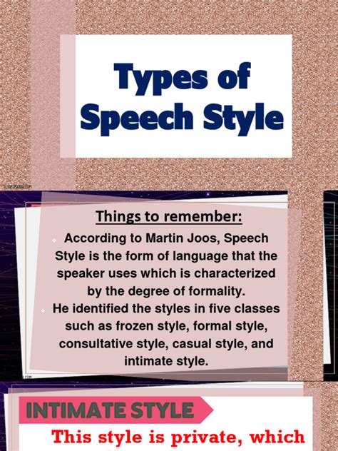 Speech Style Speech Context And Speech Act Pdf Communication