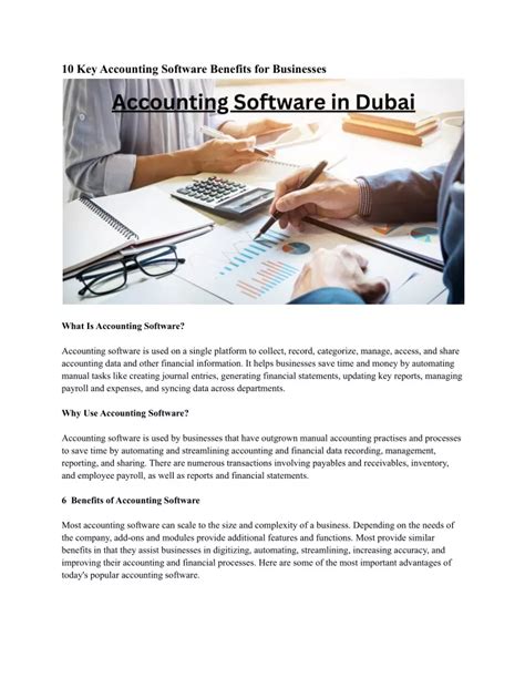 Ppt Accounting Software In Dubai Powerpoint Presentation Free