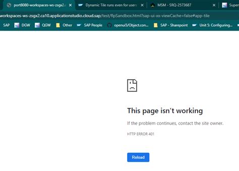 Solved Not Able To Preview App In Bas Sap Community