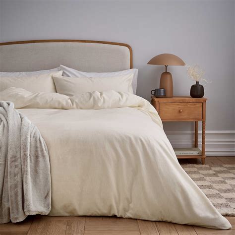 Helena Springfield Brushed Cotton Duvet Cover Set Ivory Bedeck Home