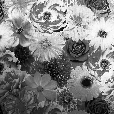 Silver Flower Wallpaper