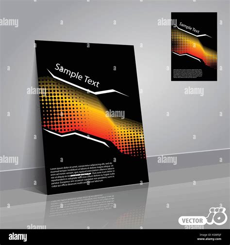 Abstract Colorful Modern Styled Flyer Folder Brochure Leaflet Pamphlet Document Or Book