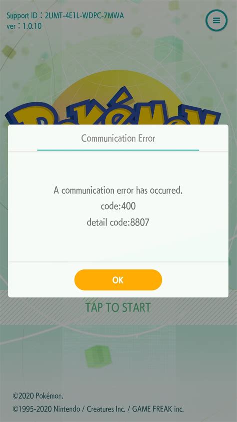 This Error Keeps Popping Up Even After I Updated The App Any Suggestions Rpokemonhome