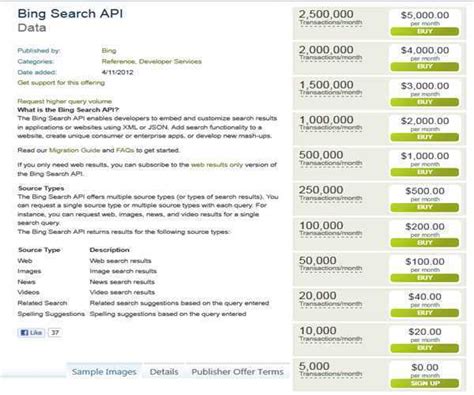 integrate bing search api in asp web form mindstick