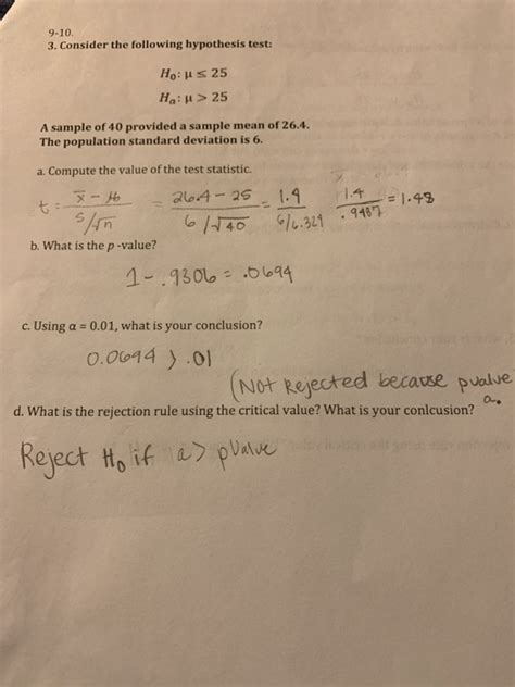 Solved What Is The Rejection Rule Using Critical Value What