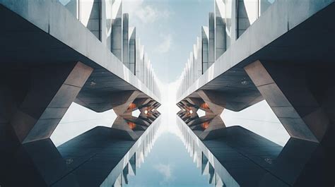 Premium Ai Image Explore The Abstract Beauty Of Architectural Symmetry While Introducing