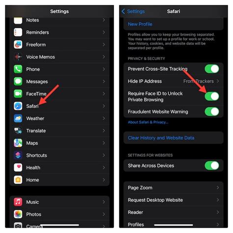 Lock Safari Private Browsing Mode With Face Id Touch Id In Ios 17