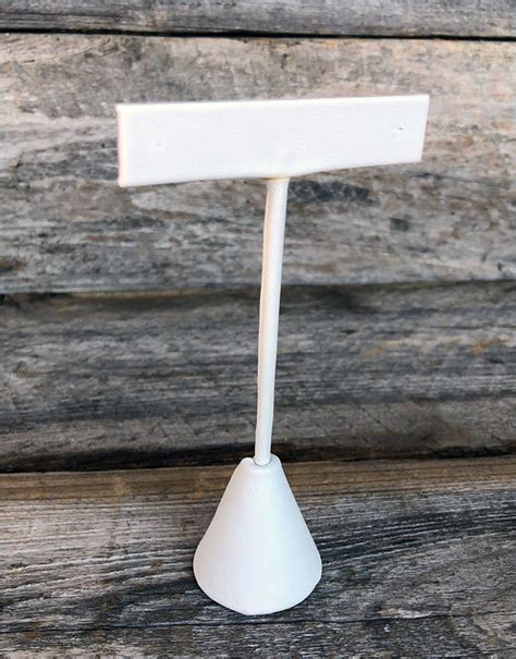 White Leatherette Earring Display 4 34 High Pack Of 3 Der6253 Etsy