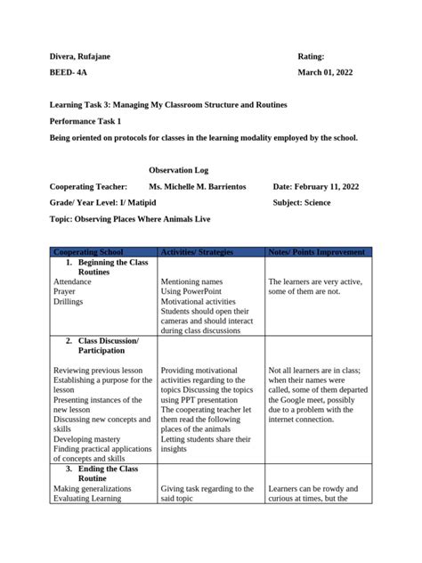 Learning Task 3 Pdf Learning Disciplines