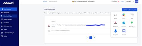 Odown Alertops Integration
