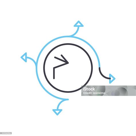 Agile Principles Line Icon Outline Symbol Vector Illustration Concept Sign Stock Illustration
