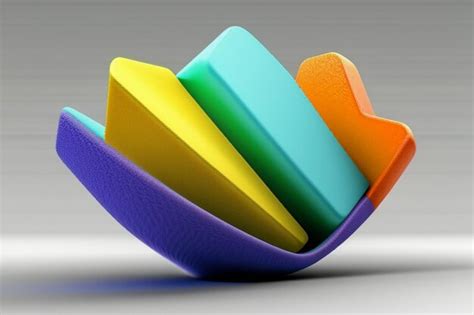 Premium Ai Image Artistic Abstract Creative Colorful 3d Rendering