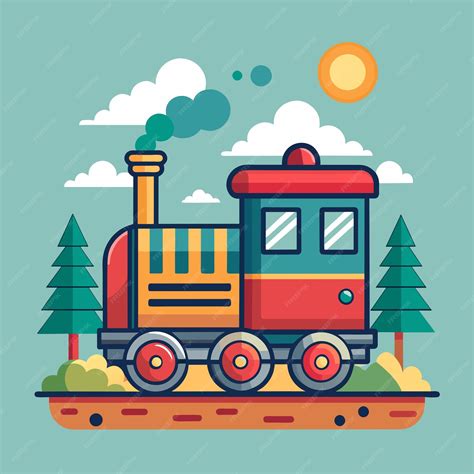 Train Vector Illustration Premium Ai Generated Vector