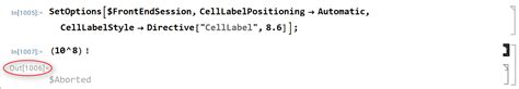 Front End CellLabel Alignment Issues In Version Mathematica Stack Exchange