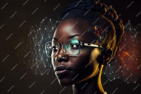 Premium Photo Closeup Portrait Of An African Female Software Engineer