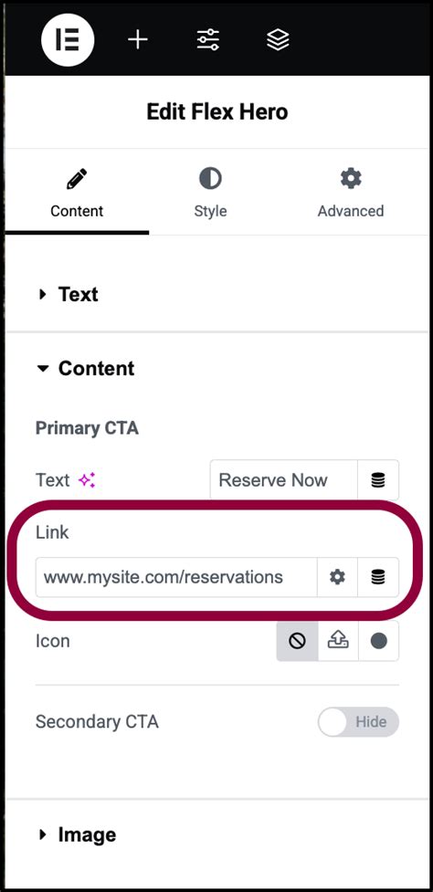 Flex Hero Widget Elementor