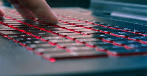 Red Light Keyboard Hd Wallpaper Background Stock Photo Image Of Keyboard Background