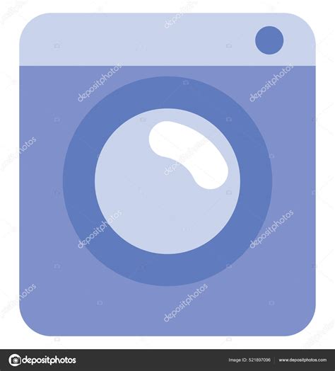 Wasing Machine Illustration Vector White Background Stock Vector Image