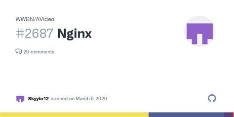 Nginx Issue WWBN AVideo GitHub